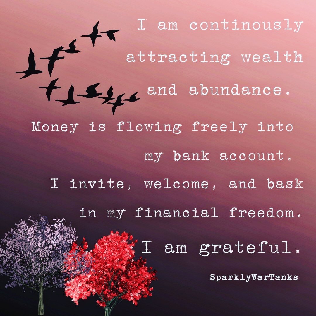 Practice These Financial Affirmations With Me – SparklyWarTanks